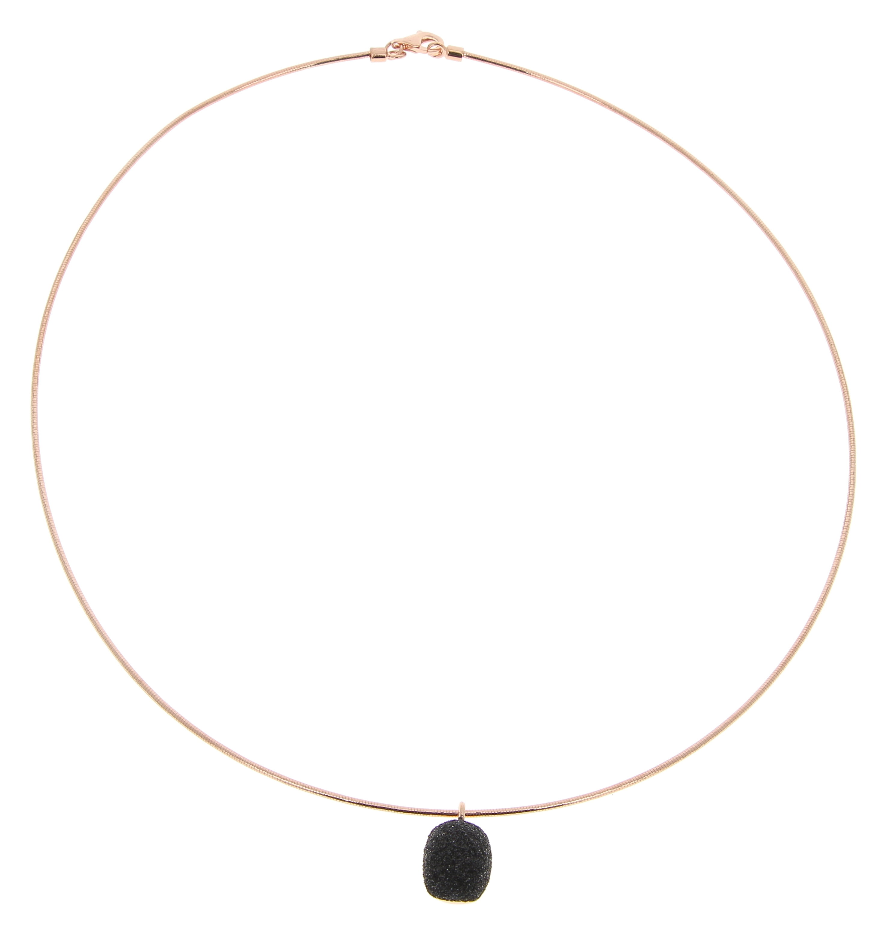 Spring necklace with rounded pendant - Pesavento Art Expressions - Made ...